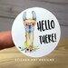 30 HELLO THERE Sticker, Llama Stickers, Alpaca Stickers, Small Business ...