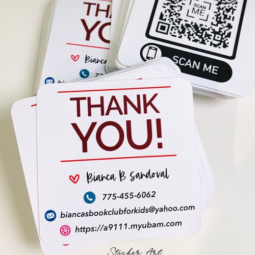 Custom QR Code Business Cards Business Marketing Cards Craft - Etsy