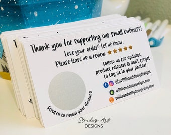 Leave a review card | Etsy