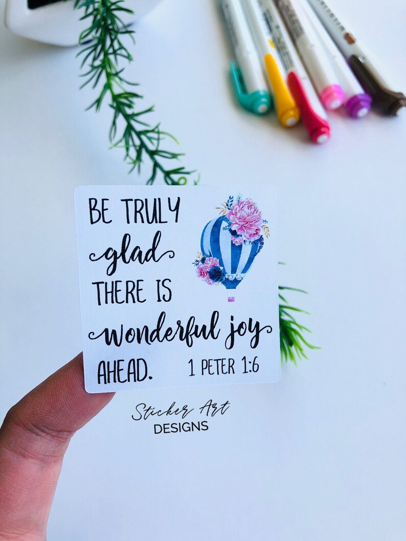 Be Truly Glad There is Wonderful Joy Ahead Stickers - Etsy