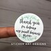 30 Thank You Stickers Succulent Stickers Happy Mail - Etsy