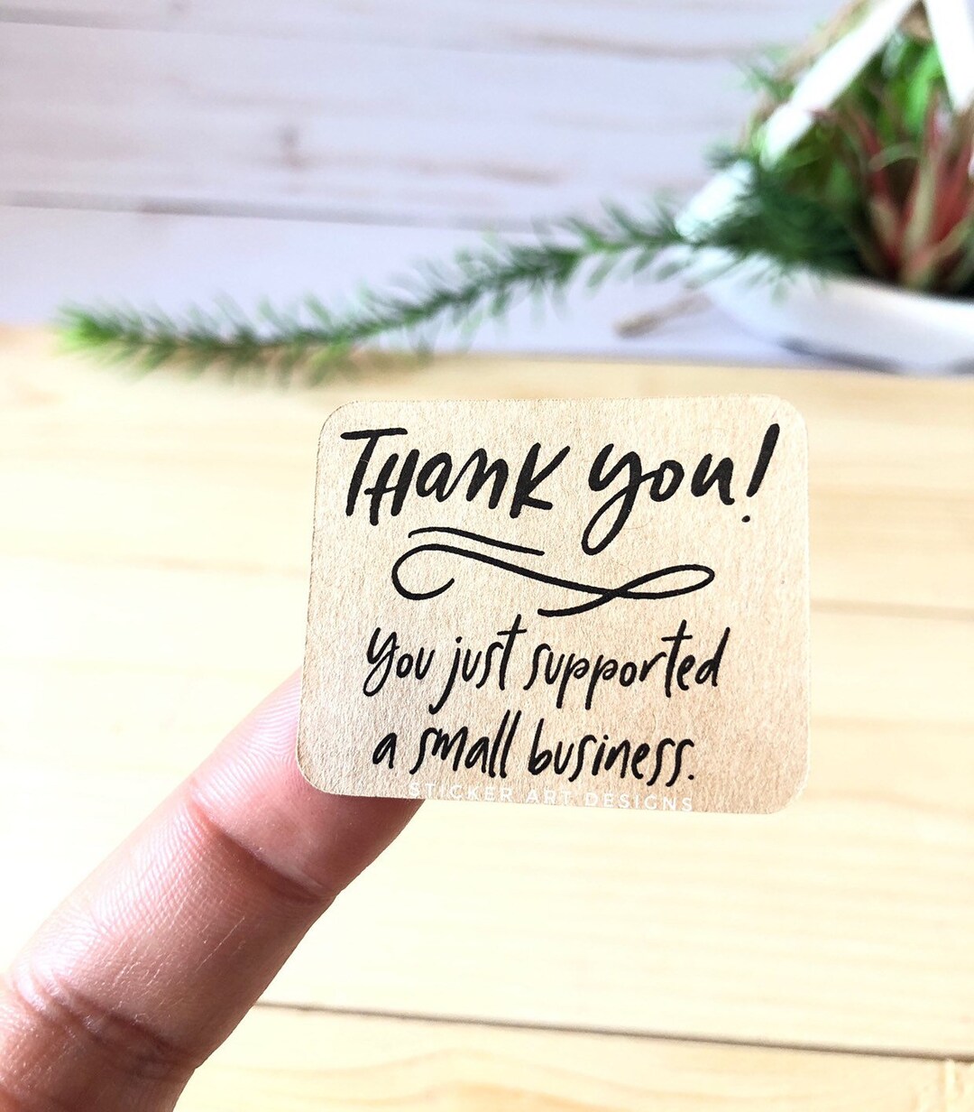 35 Small Business Stickers, You Just Supported a Small Business, Thank ...