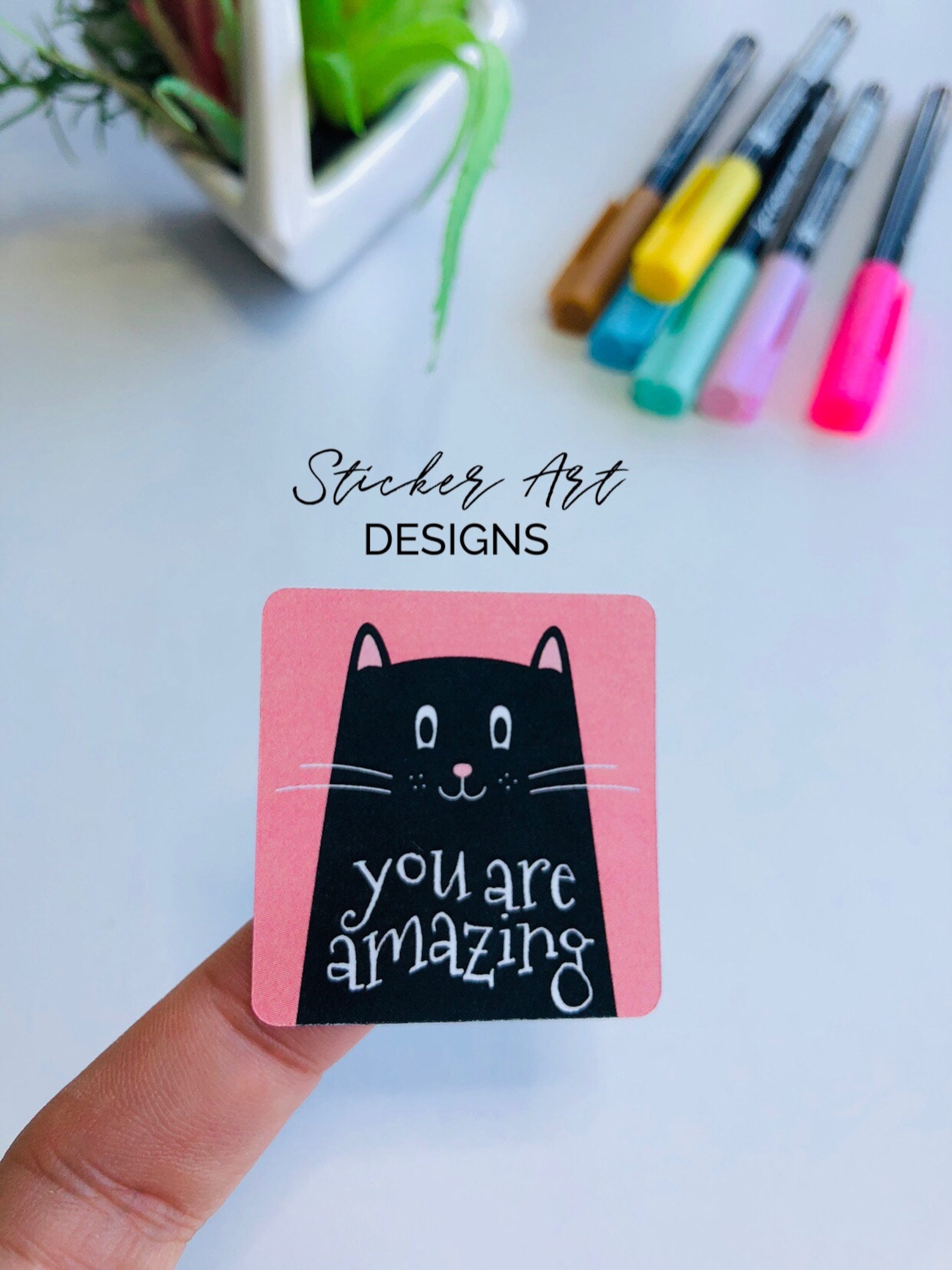 30 YOU ARE AMAZING Stickers Cat Stickers Cute Fun Stickers - Etsy