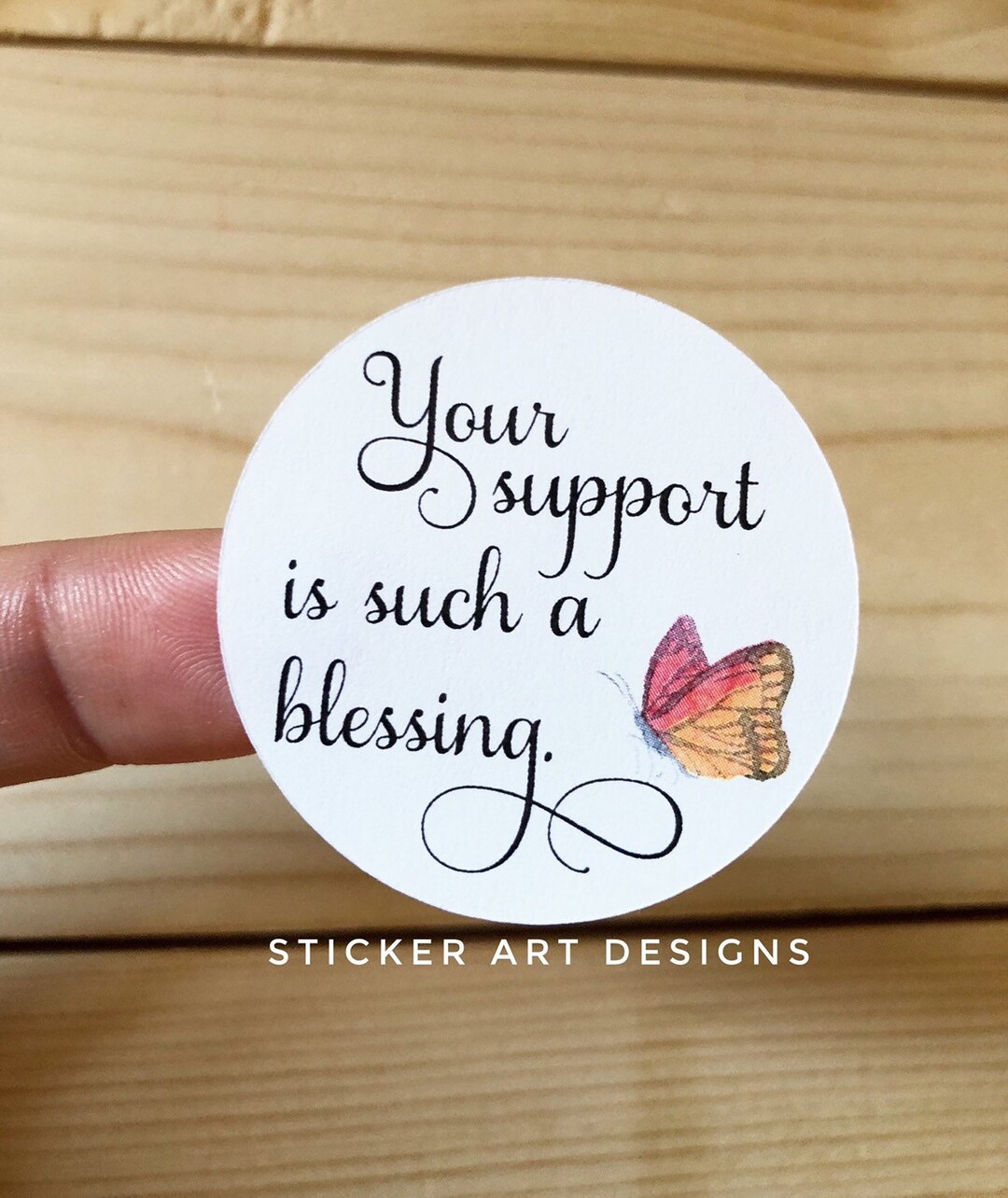 30 Your Support is Such a Blessing Stickers, Small Business Stickers ...