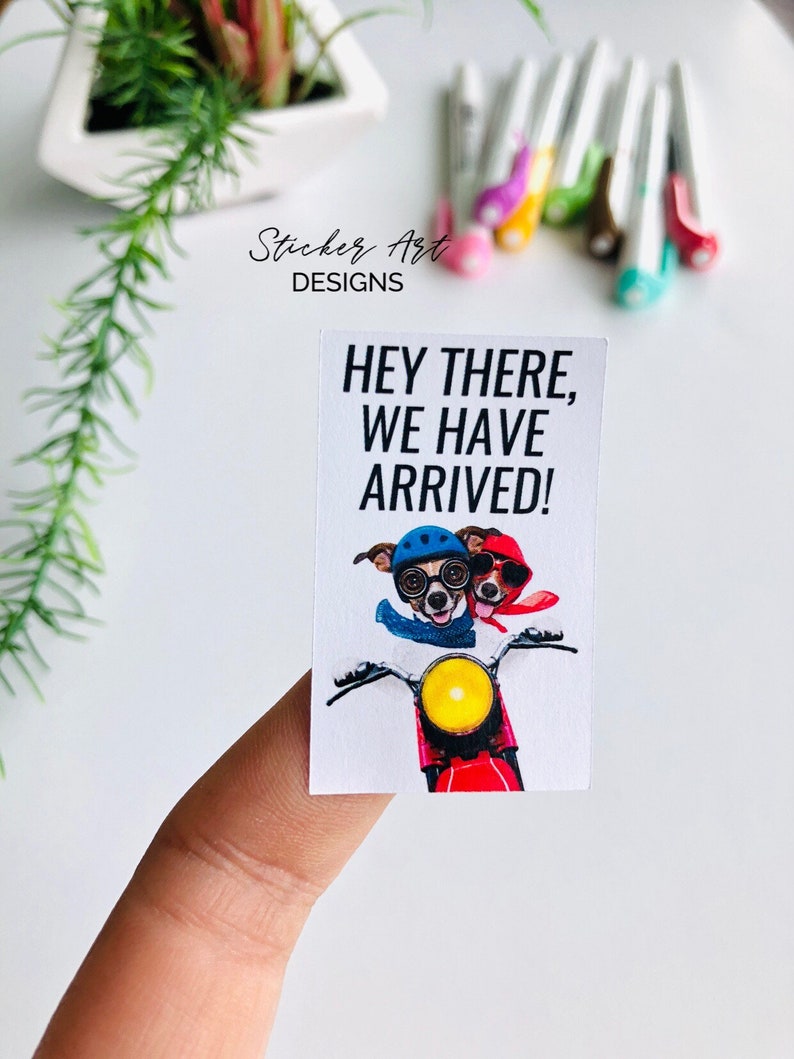30 Hey There We Have Arrived Stickers Happy Mail Stickers | Etsy