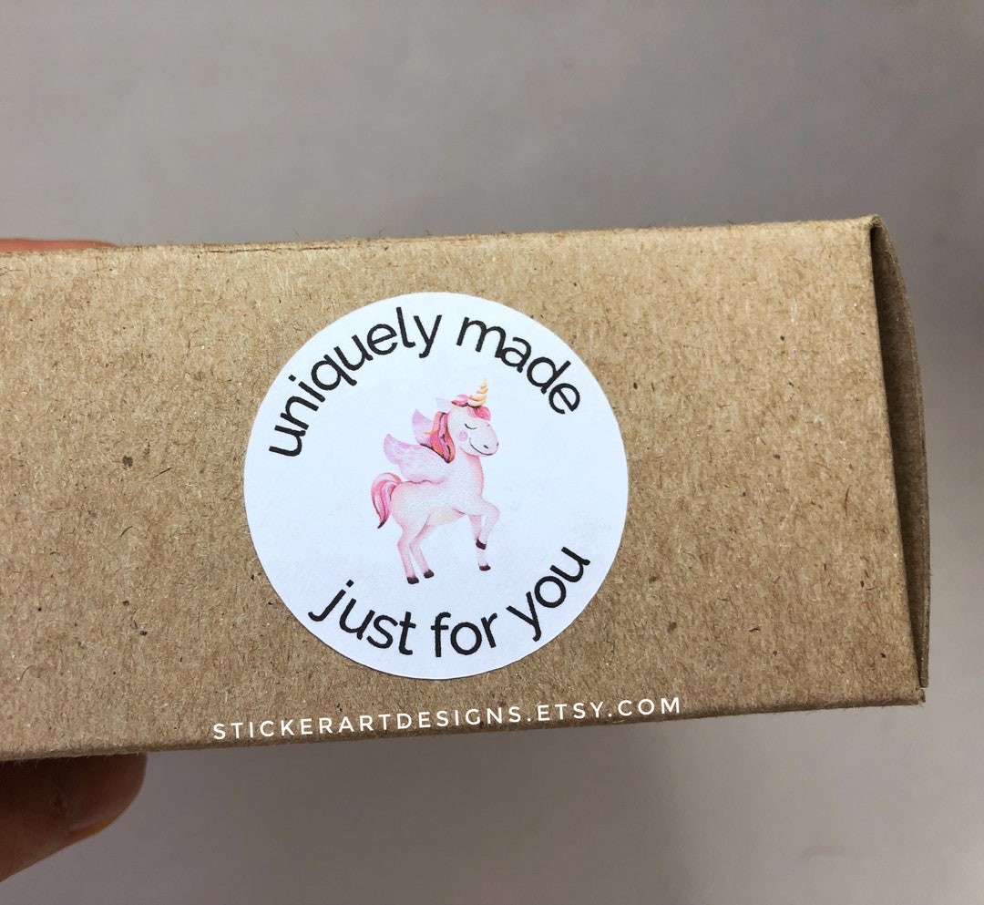 Just for You Stickers, Business Stickers, Unicorn Stickers, Uniquely ...