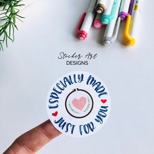 30 Especially Made JUST FOR YOU Stickers, Love Stickers, Handembroidery ...