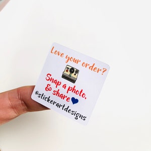 30 Social Media Stickers, Snap & Share Stickers, Thank You Business ...