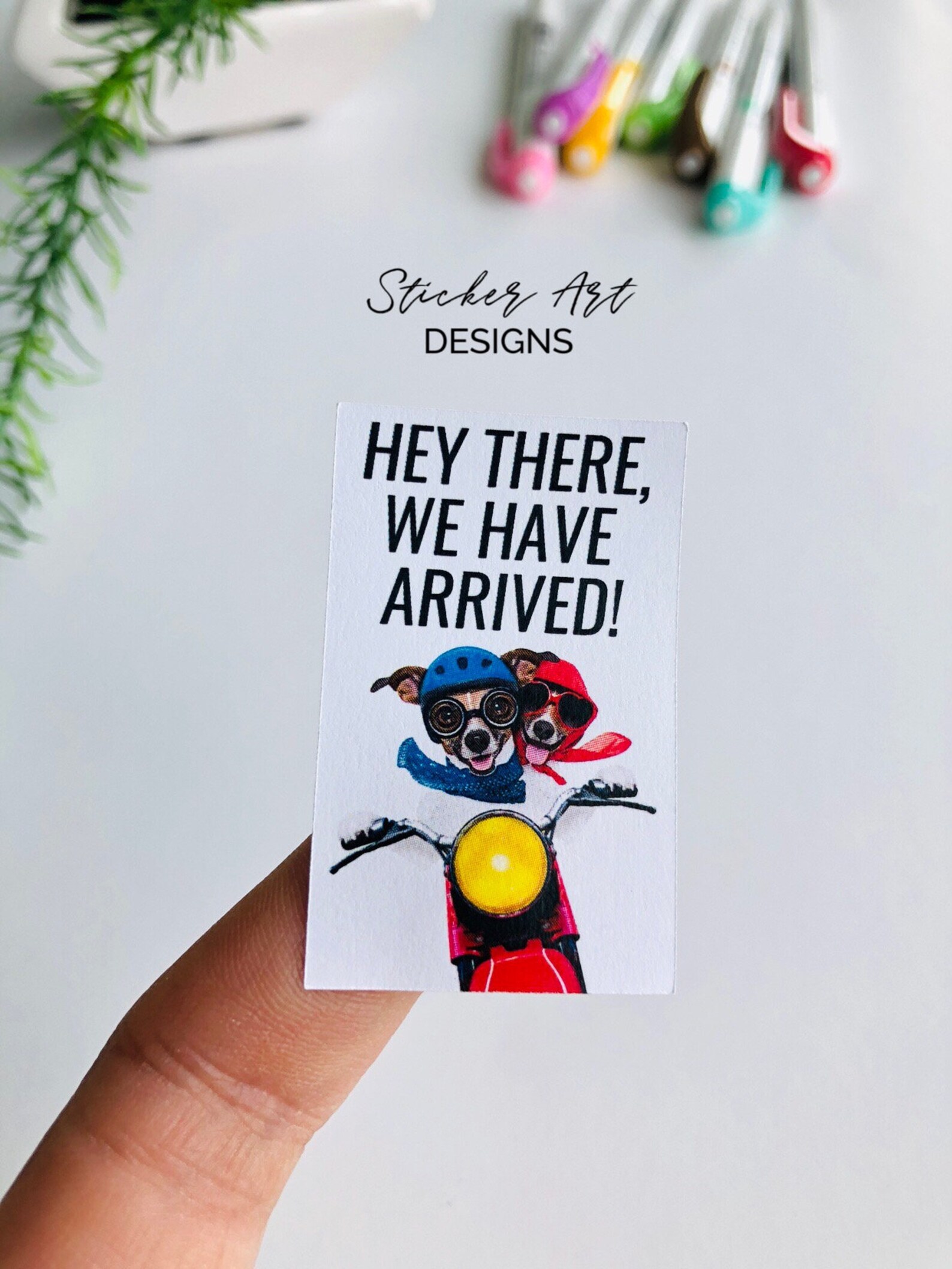 30 Hey There We Have Arrived Stickers Happy Mail Stickers | Etsy