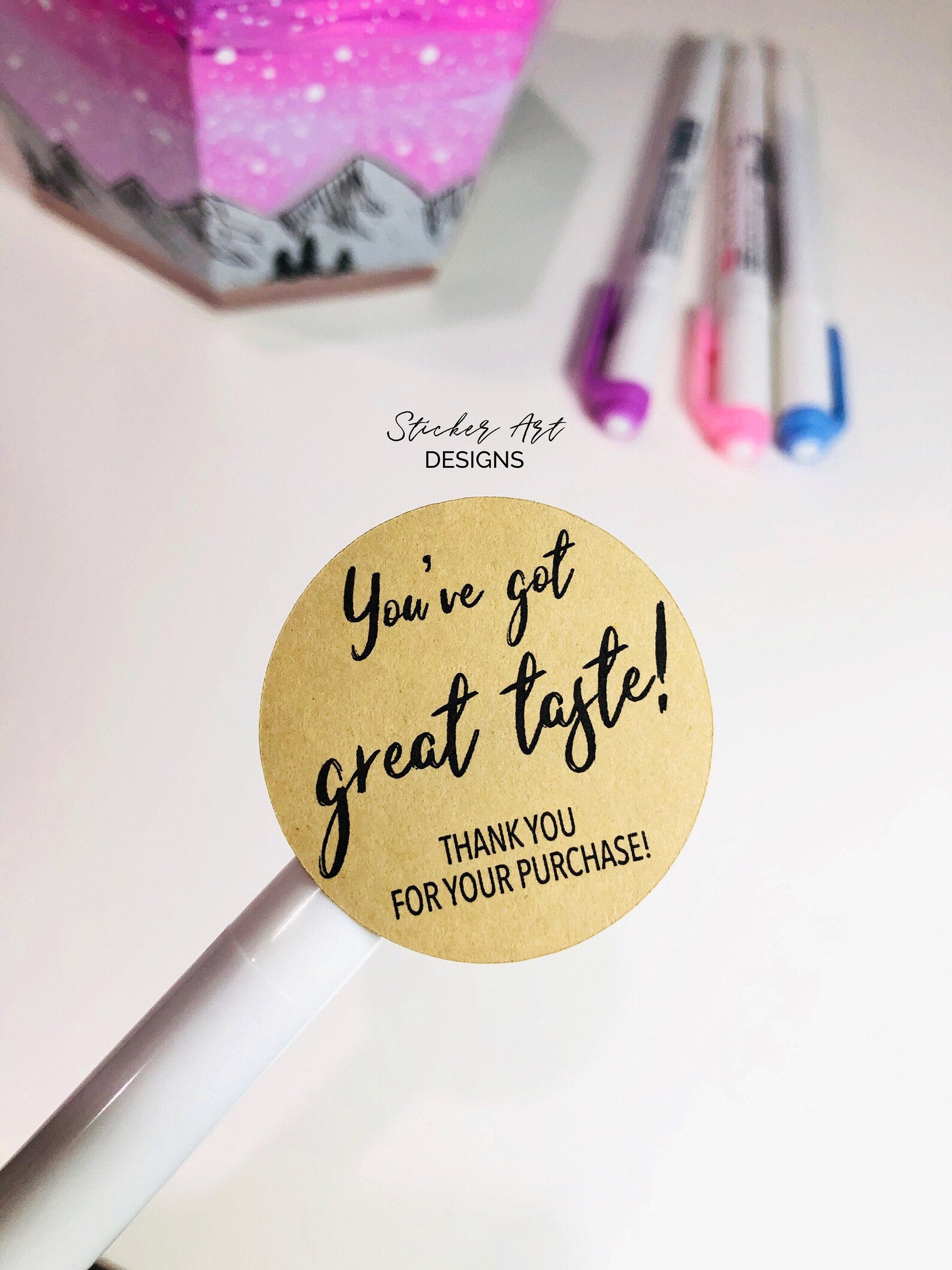 30 Great Taste Stickers Thank You Business Stickers Happy | Etsy