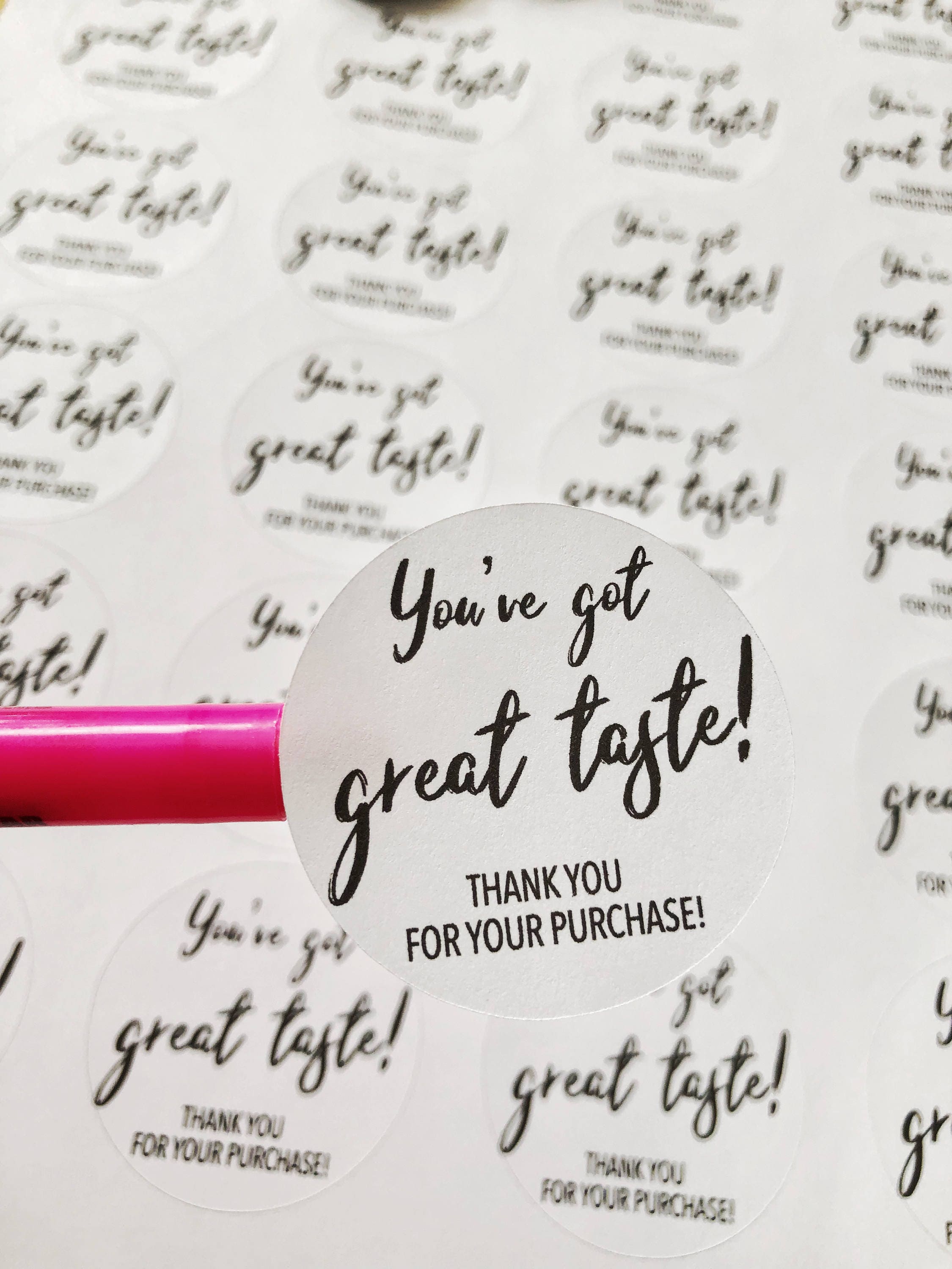 30 Thank You Sticker, Business Mailing Sticker, Custom Planner Sticker ...