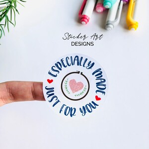 30 Especially Made JUST FOR YOU Stickers, Love Stickers, Handembroidery ...