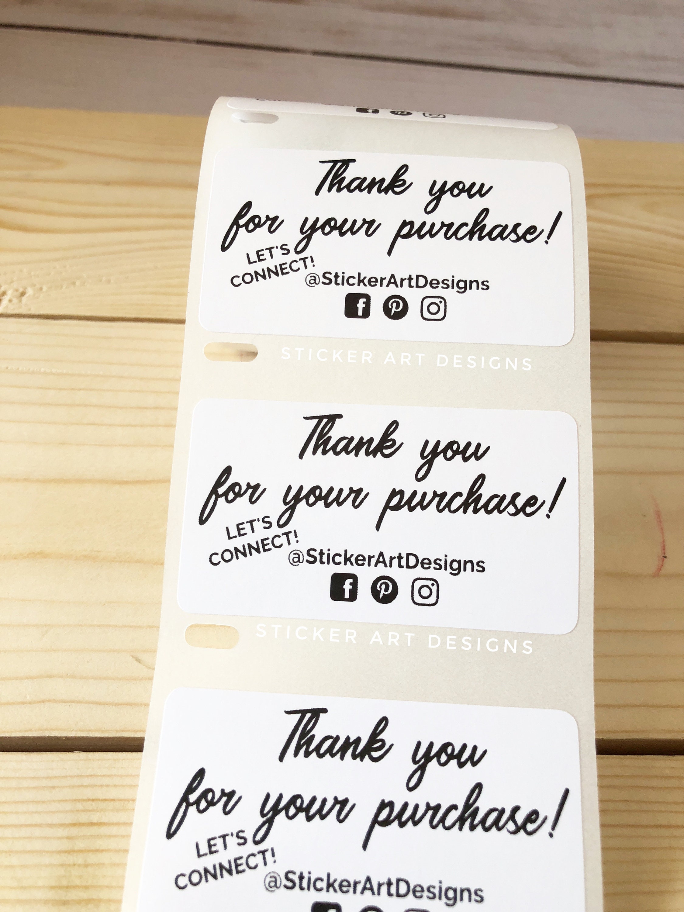 THANK YOU for Your Purchase Stickers Business Stickers Cute | Etsy