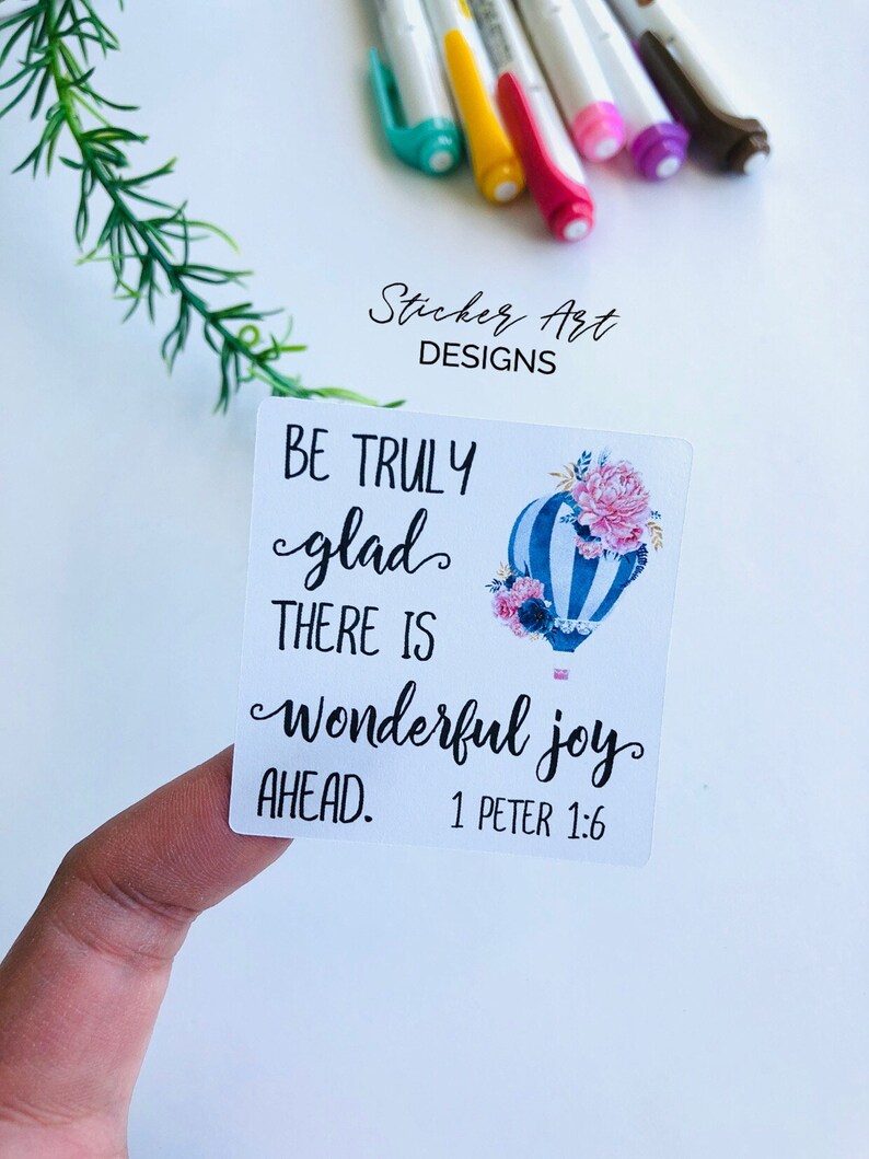 Be Truly Glad There is Wonderful Joy Ahead Stickers | Etsy