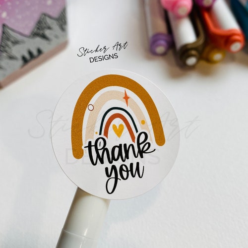 35 Thank You Stickers Happy Mail Labels Packaging Stickers - Etsy