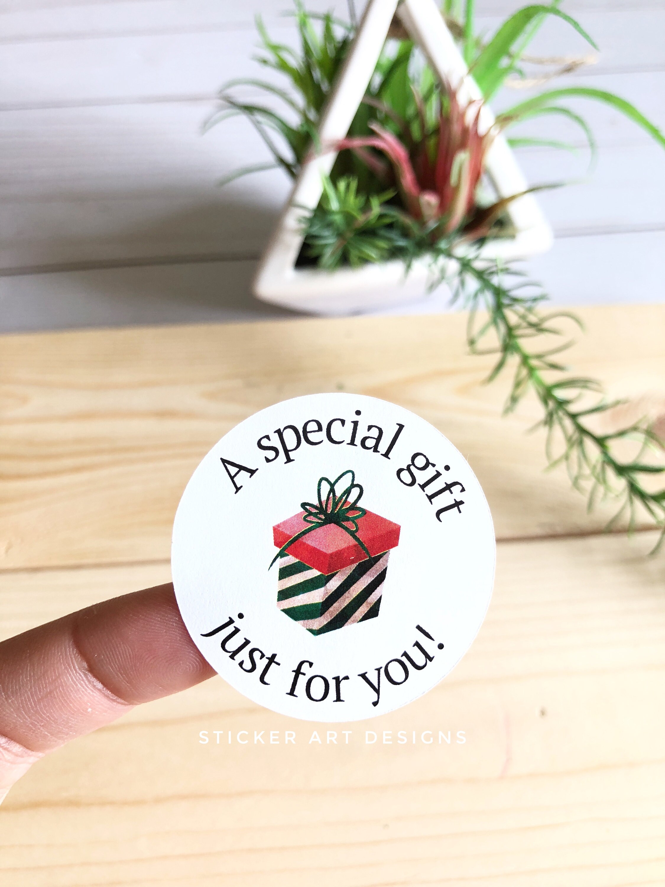 A SPECIAL GIFT For You Stickers Christmas Stickers Thank You | Etsy