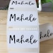 Mahalo Stickers Thank You Stickers Business Stickers Custom - Etsy