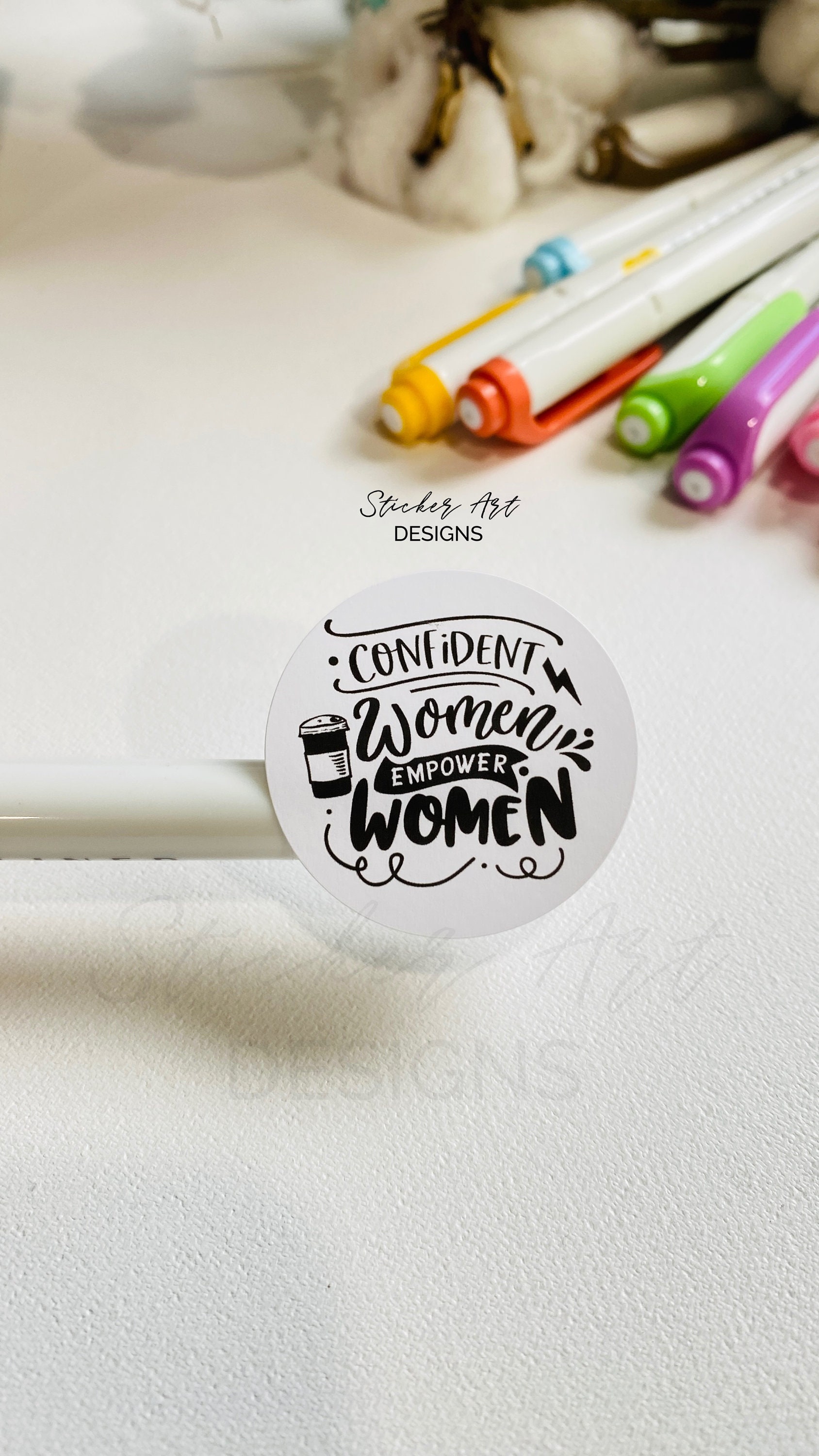 16 Confident Women Empower Women Stickers Thank You Labels | Etsy