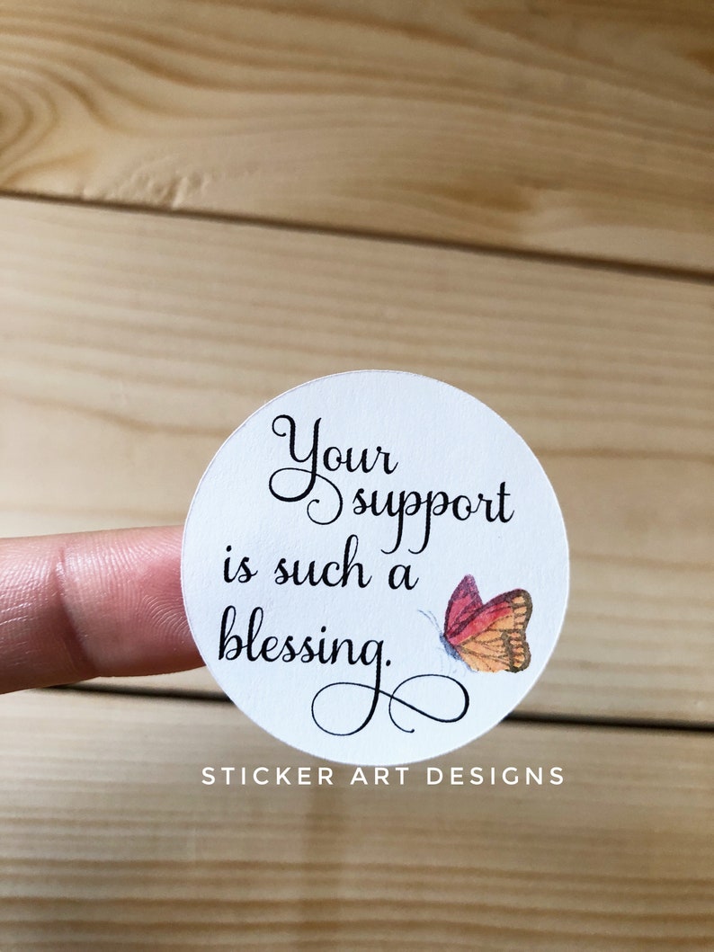 Your Support is such a Blessing Stickers Small Business | Etsy