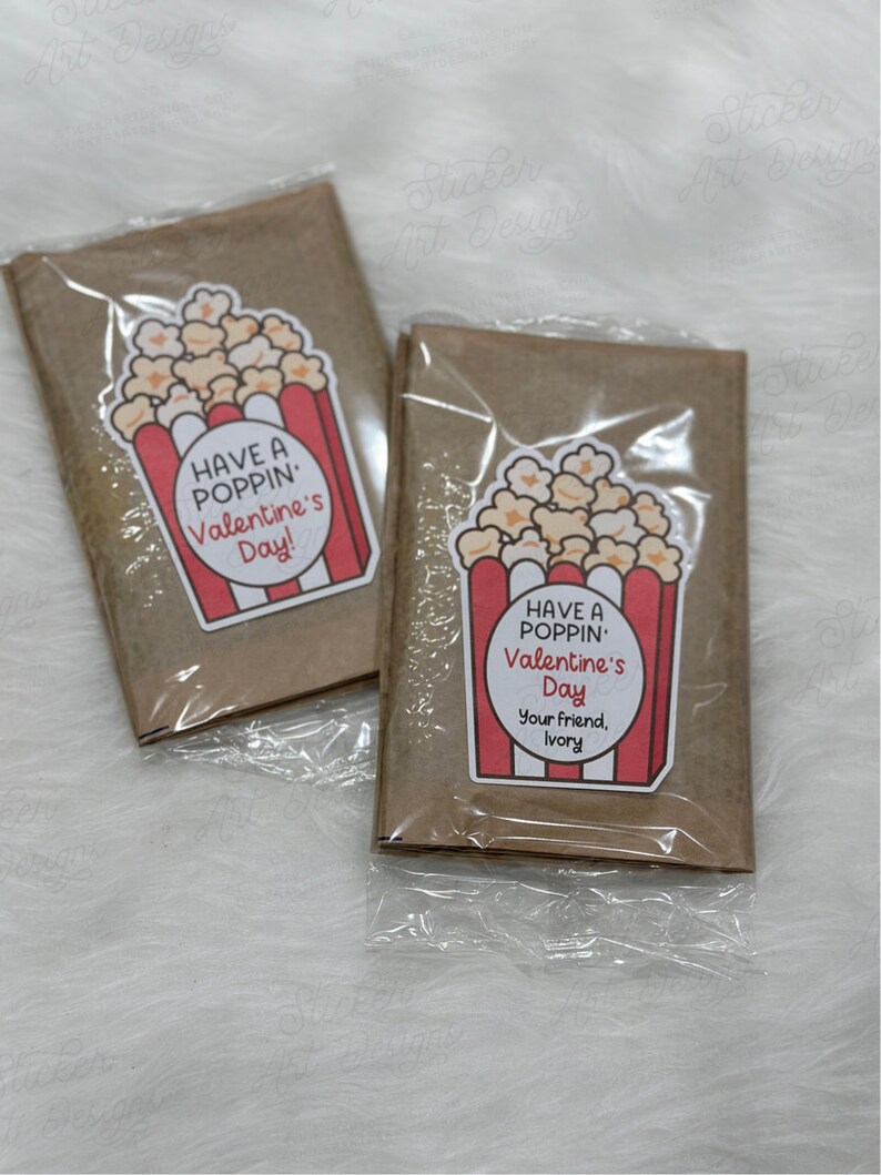 16 Classroom Gift Ideas, Classroom Gift Stickers, Popcorn Stickers ...