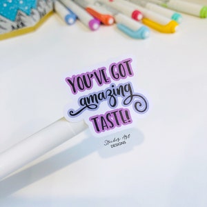 36 You've Got Amazing Taste Stickers, Happy Mail Stickers, Eyelash ...