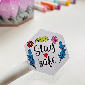36 Stay Safe Stickers Business Stickers Happy Mail Stickers - Etsy
