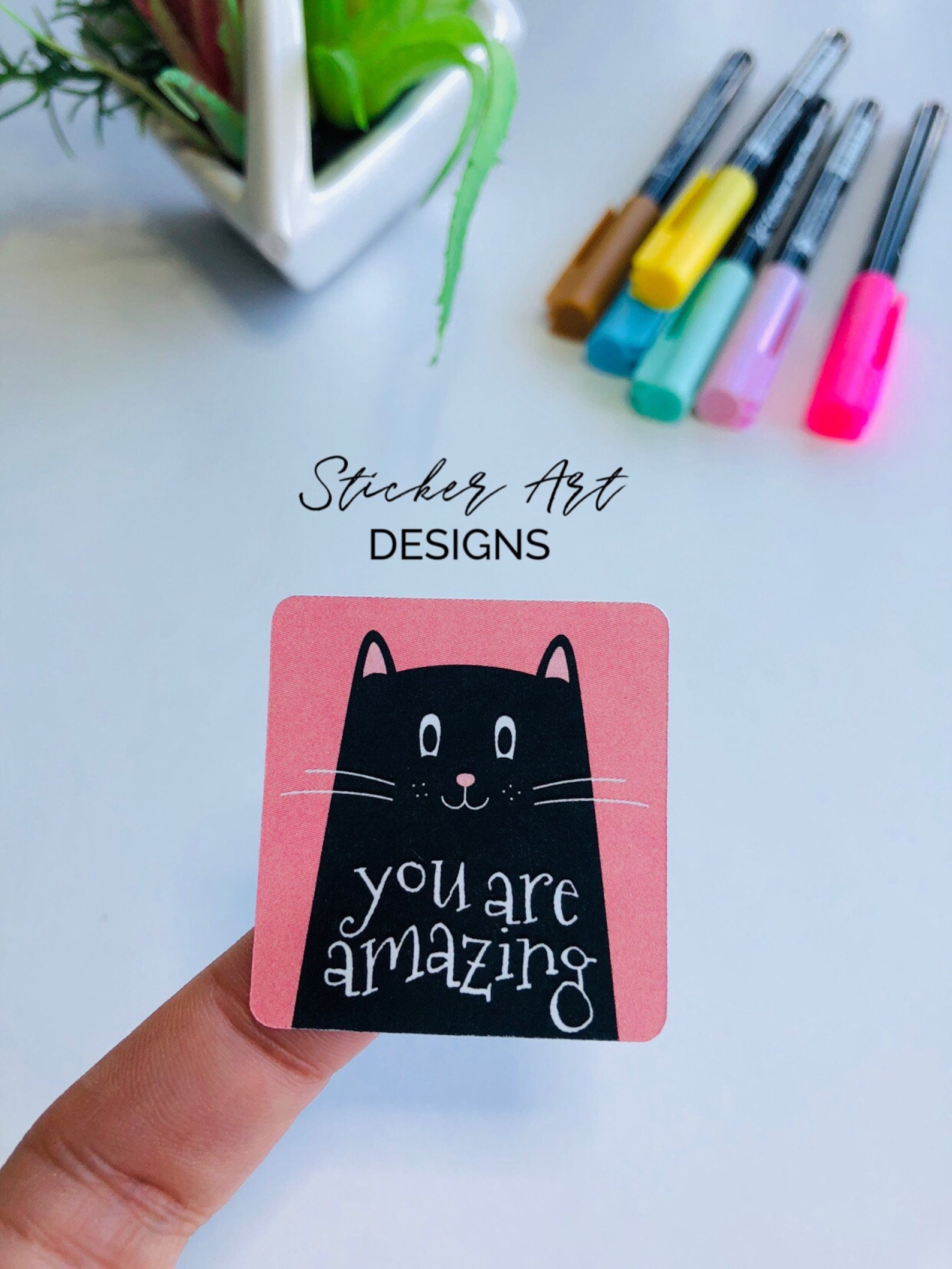 30 YOU ARE AMAZING Stickers Cat Stickers Cute Fun Stickers - Etsy