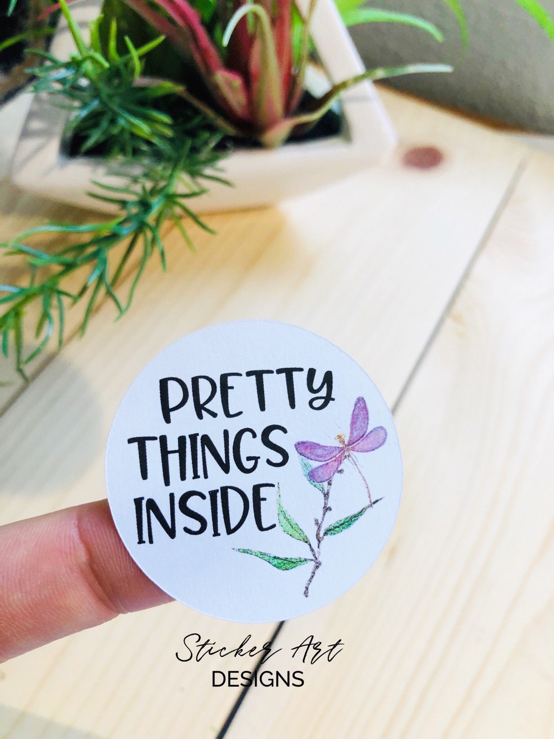 30 Pretty Things Inside Stickers FUN Business Packaging | Etsy