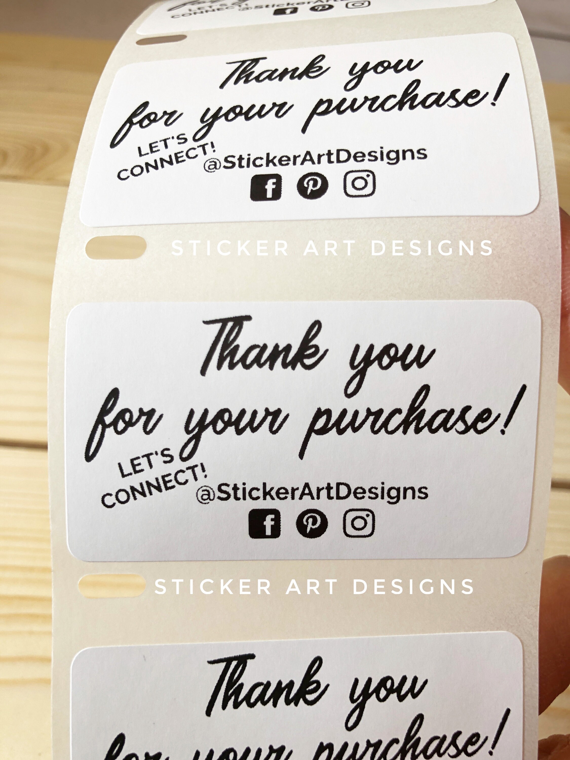 THANK YOU for Your Purchase Stickers Business Stickers Cute - Etsy