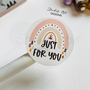 42 Just for You Labels, Small Business Sticker, Happy Mail Stickers ...