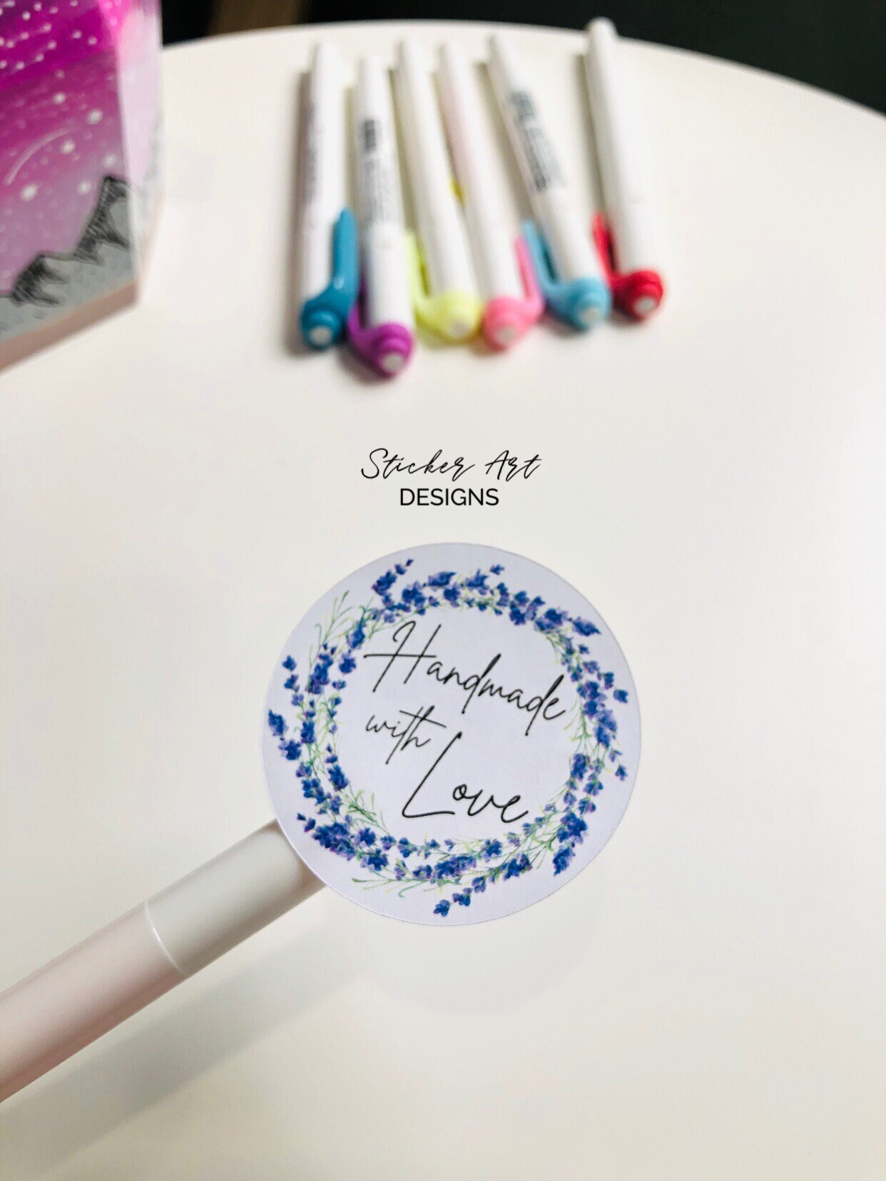 30 Handmade With Love Stickers Happy Mail Sticker Small | Etsy