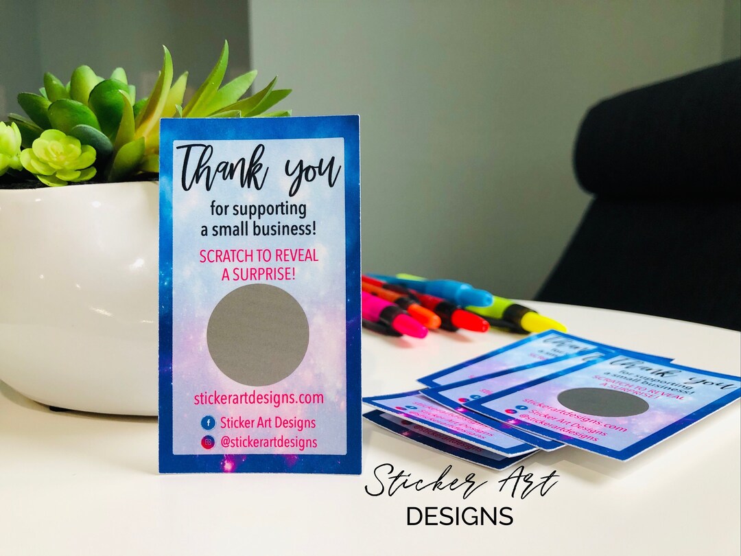 Small Business Cards, Scratch off Win Cards, Packaging Supplies ...