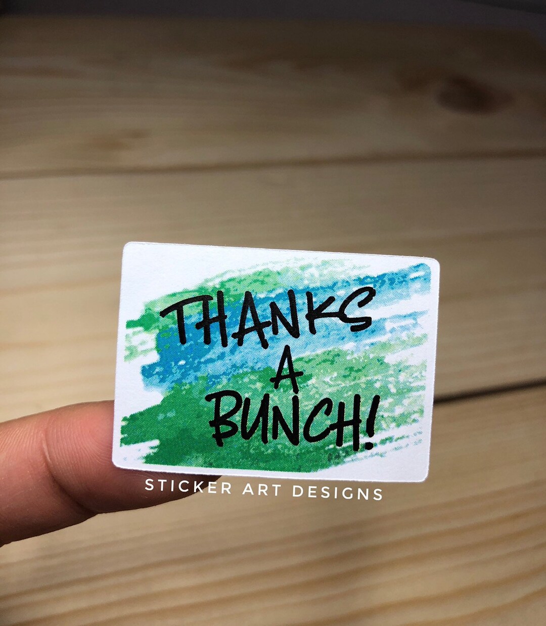 42 Thanks A Bunch Stickers, Business Thank You Sticker, Packaging ...