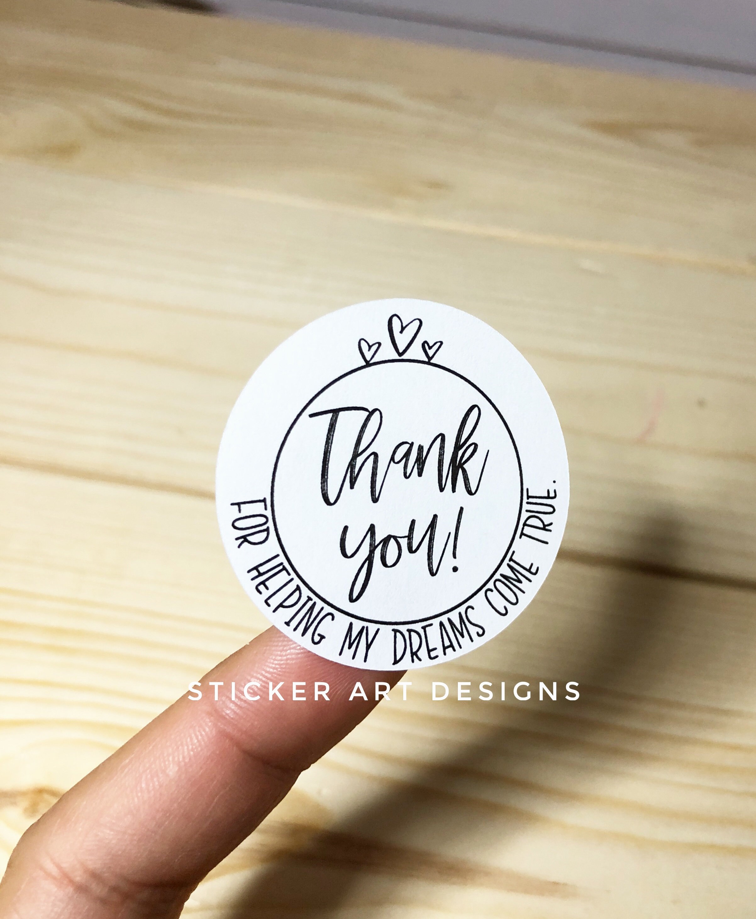 60 Business Stickers Thank You for You Support Stickers - Etsy