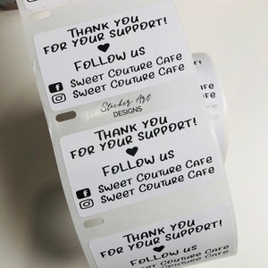 THANK YOU for Your Support Stickers, Business Stickers, Thank You ...