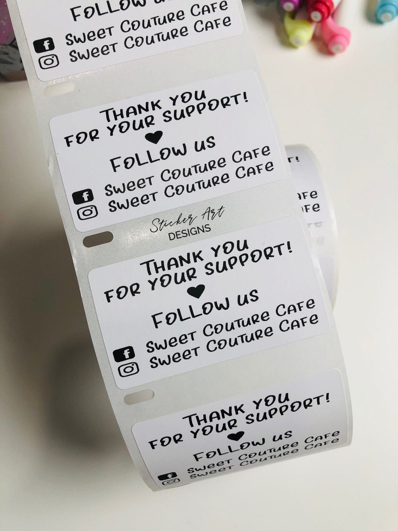 THANK YOU for your support Stickers Business Stickers Thank | Etsy