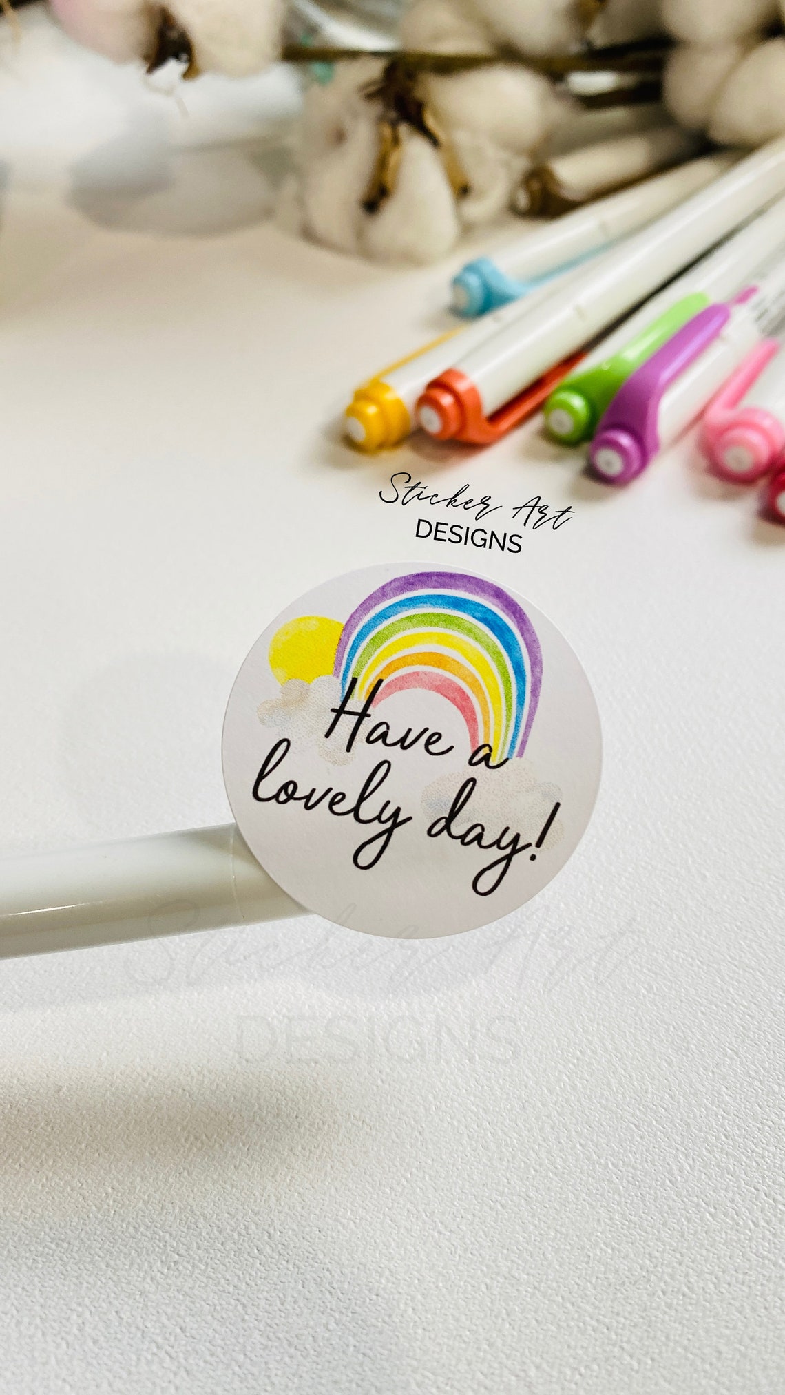 16 Have a Lovely Day Stickers Happy Mail Labels Packaging - Etsy