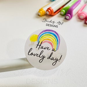16 Have a Lovely Day Stickers, Happy Mail Labels, Packaging Stickers ...