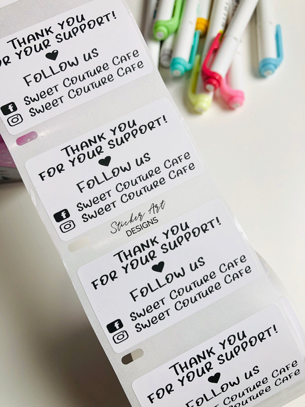 THANK YOU for your support Stickers Business Stickers Thank | Etsy