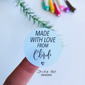 30 MADE WITH LOVE Sticker, Made in Iowa, Made in California, Handmade ...