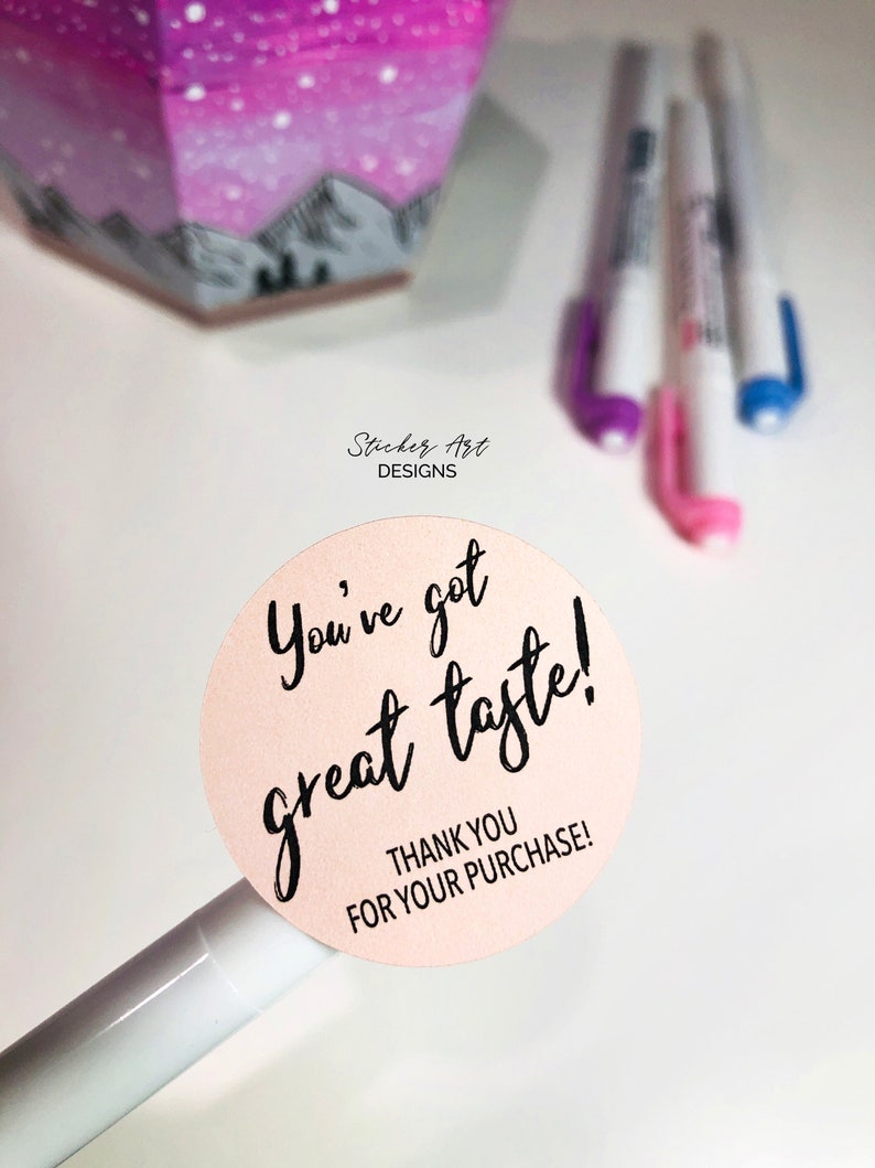 30 Thank You Business Stickers Great Taste Stickers Happy | Etsy