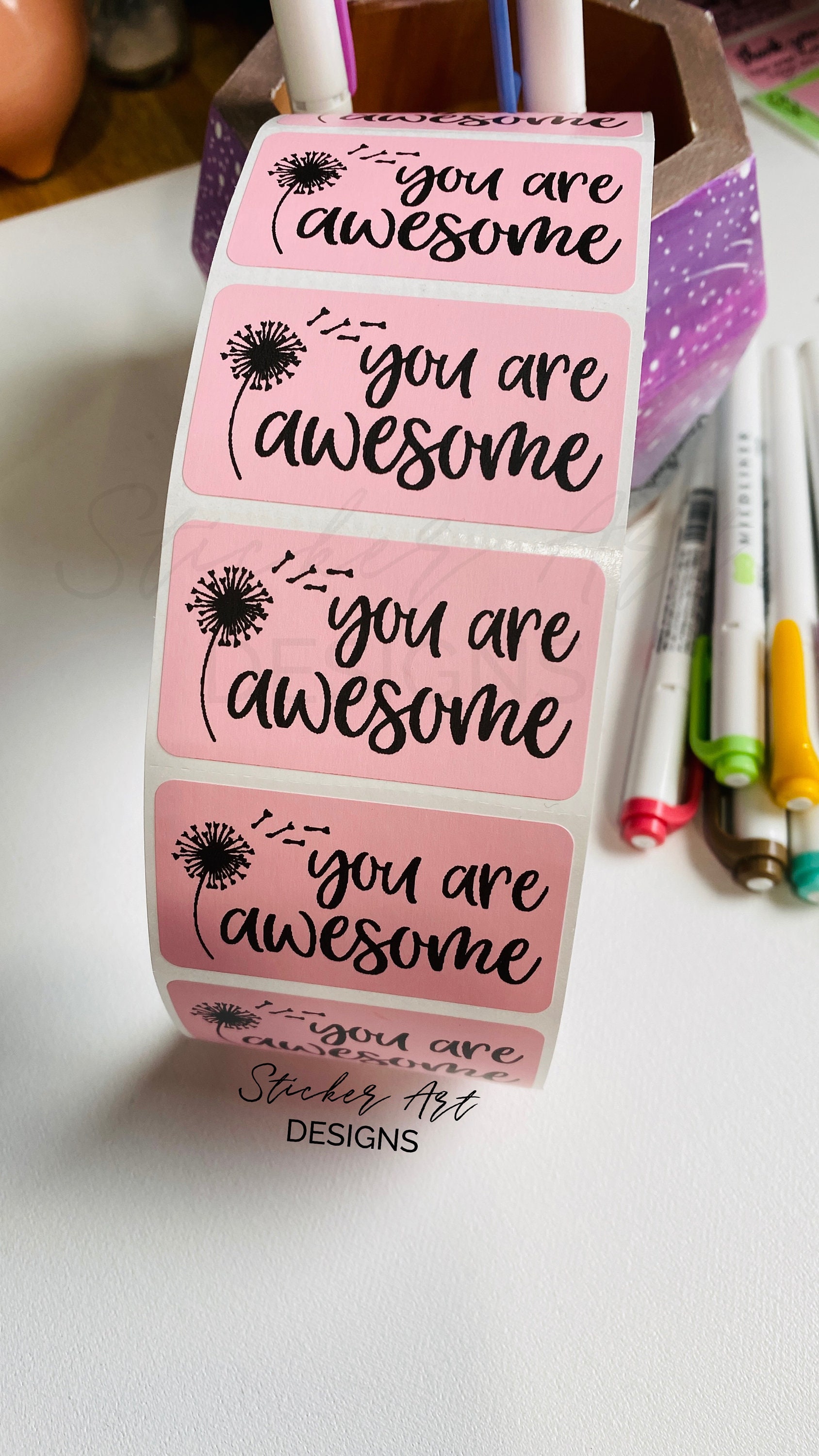 You Are Awesome Stickers Business Packaging Stickers Pretty | Etsy