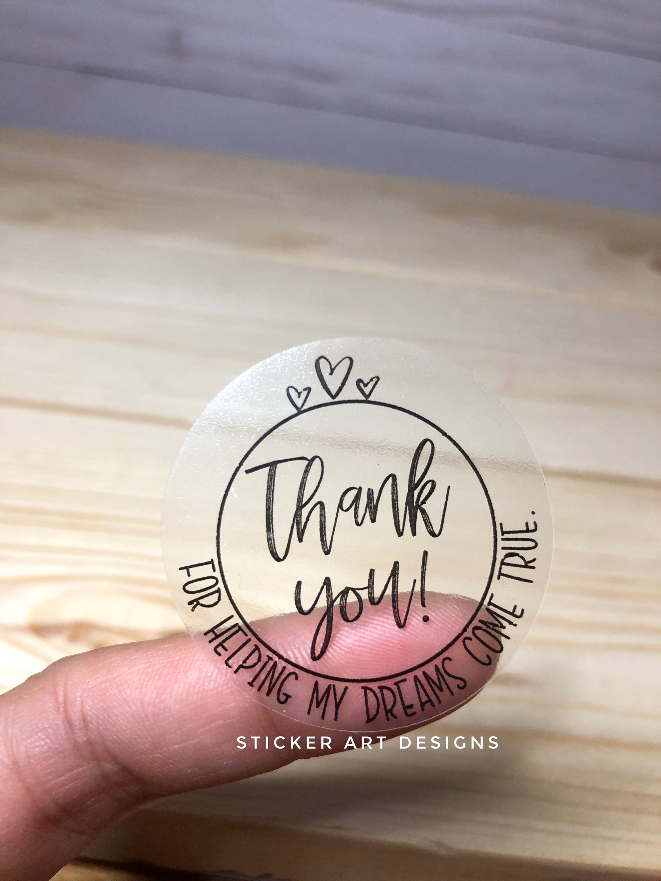 60 Business Stickers Thank You for You Support Stickers - Etsy