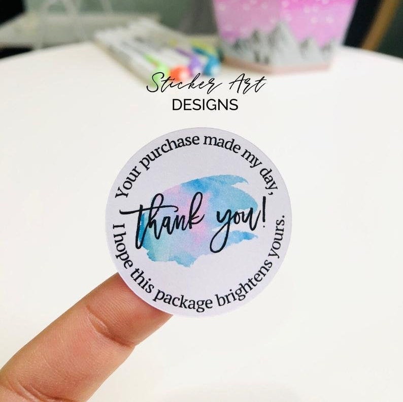 28 Thank You Stickers Happy Mail Labels Packaging Stickers - Etsy