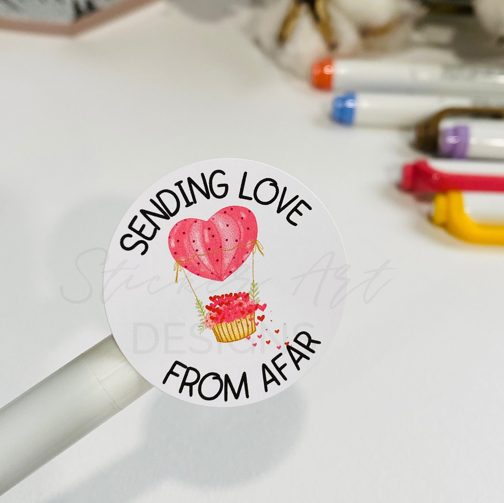 16 Sending Love Labels I Miss You Stickers Social Distancing - Etsy