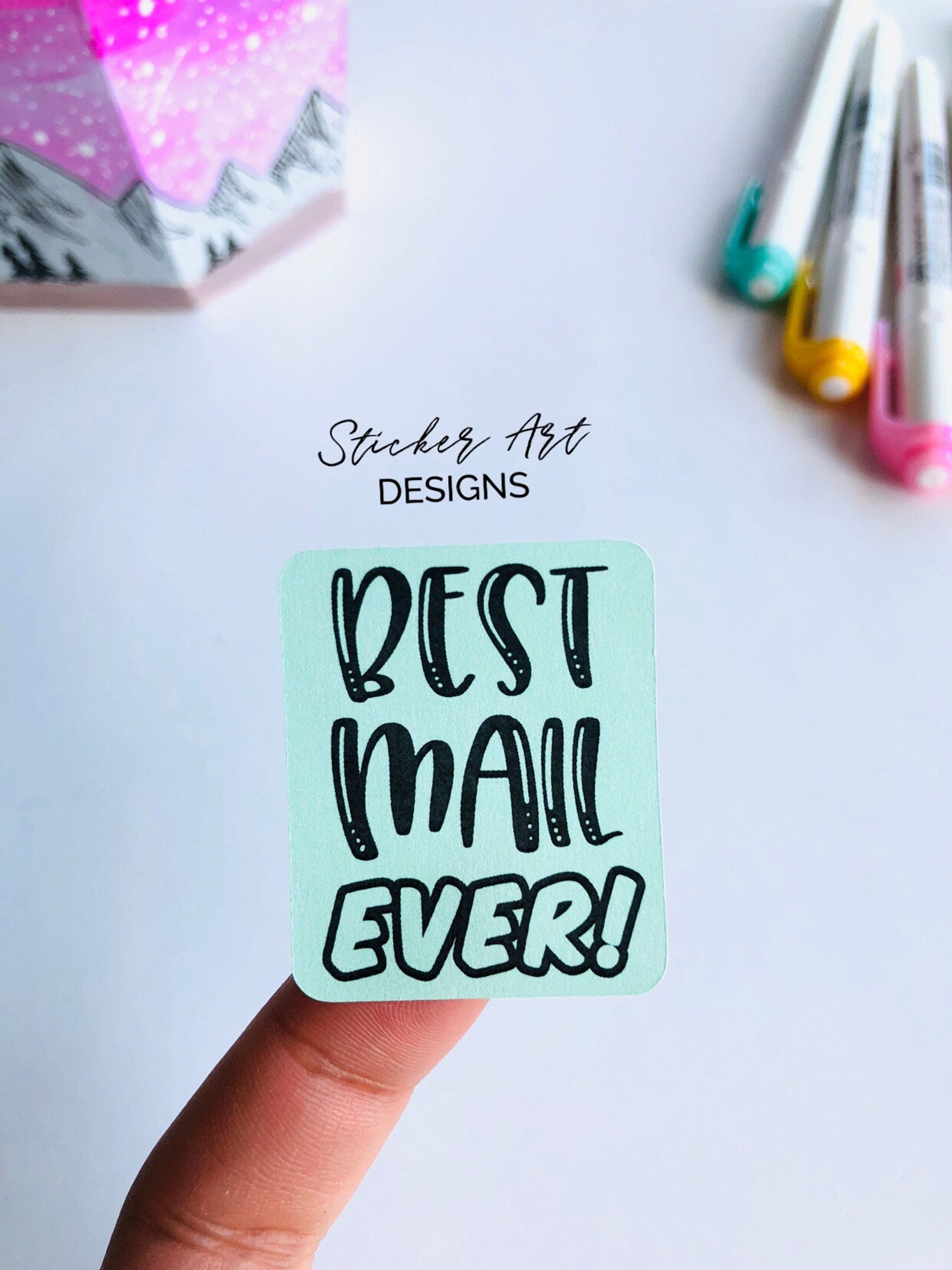 Best Mail Ever Stickers Happy Mail Stickers Small Business | Etsy