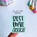 Best Mail Ever Stickers Happy Mail Stickers Small Business - Etsy
