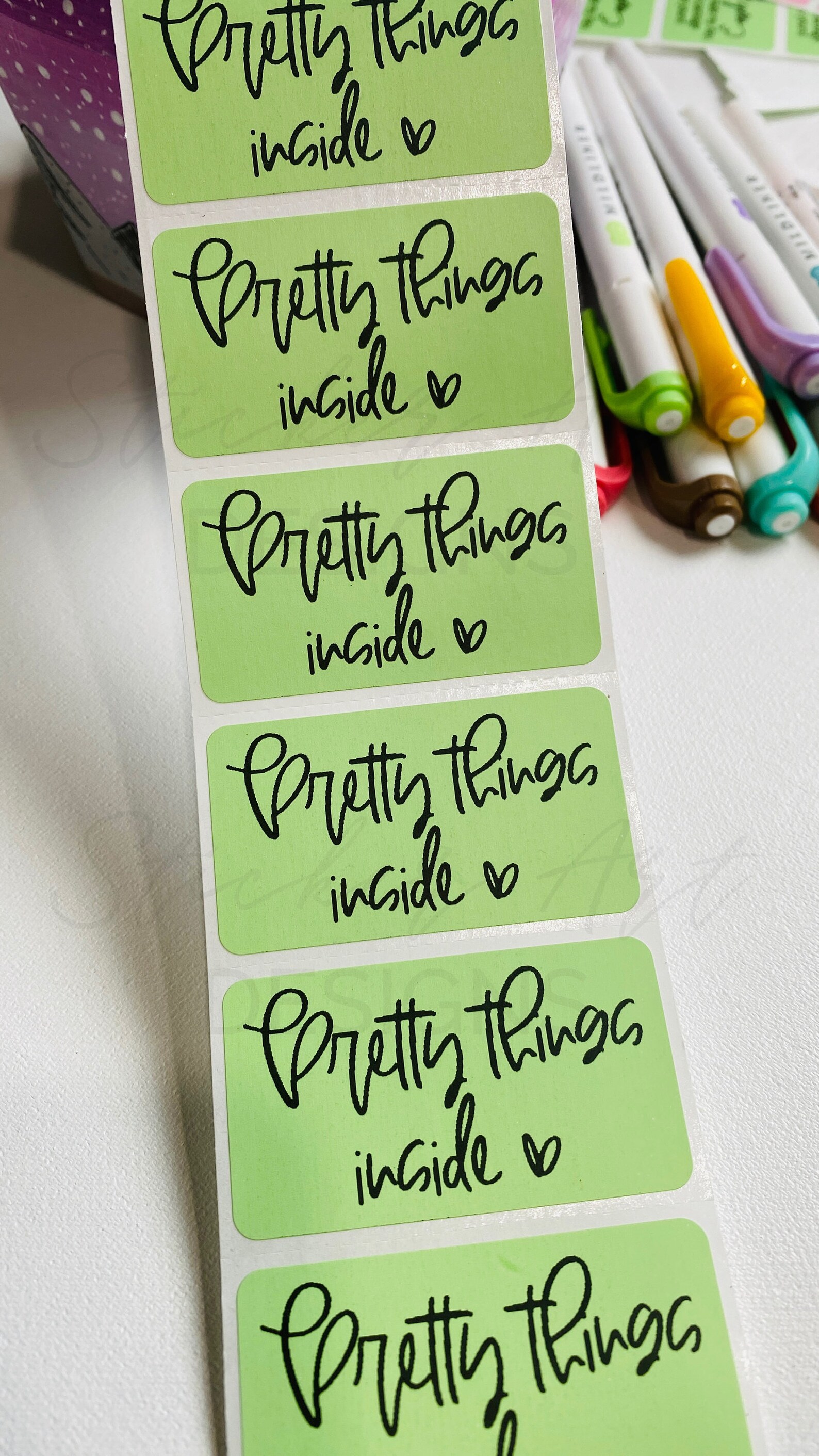 Pretty Things Inside Stickers Business Packaging Stickers | Etsy
