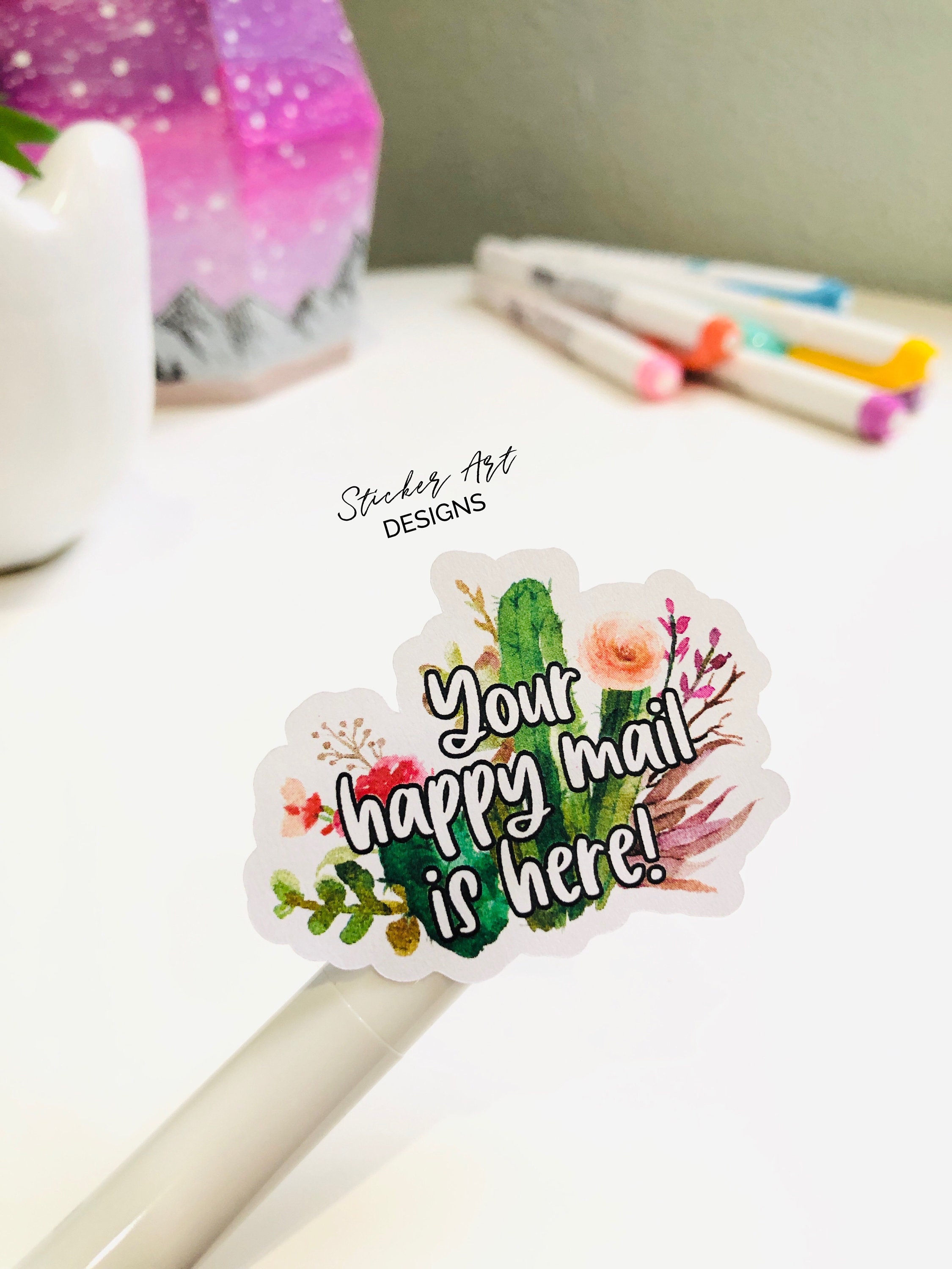 40 You Happy Mail is Here Stickers Happy Mail Labels - Etsy