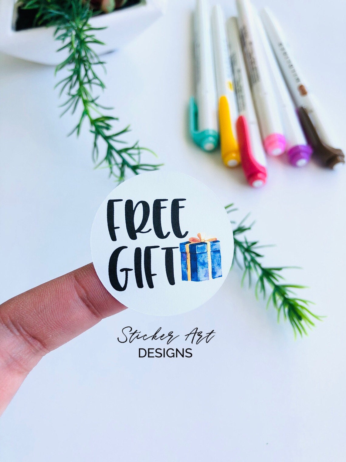 Free Gift Stickers Business Stickers Gift Stickers - Etsy